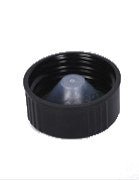 22-400 Black Phenolic Cap w/ PE Cone Liner – National Bottles