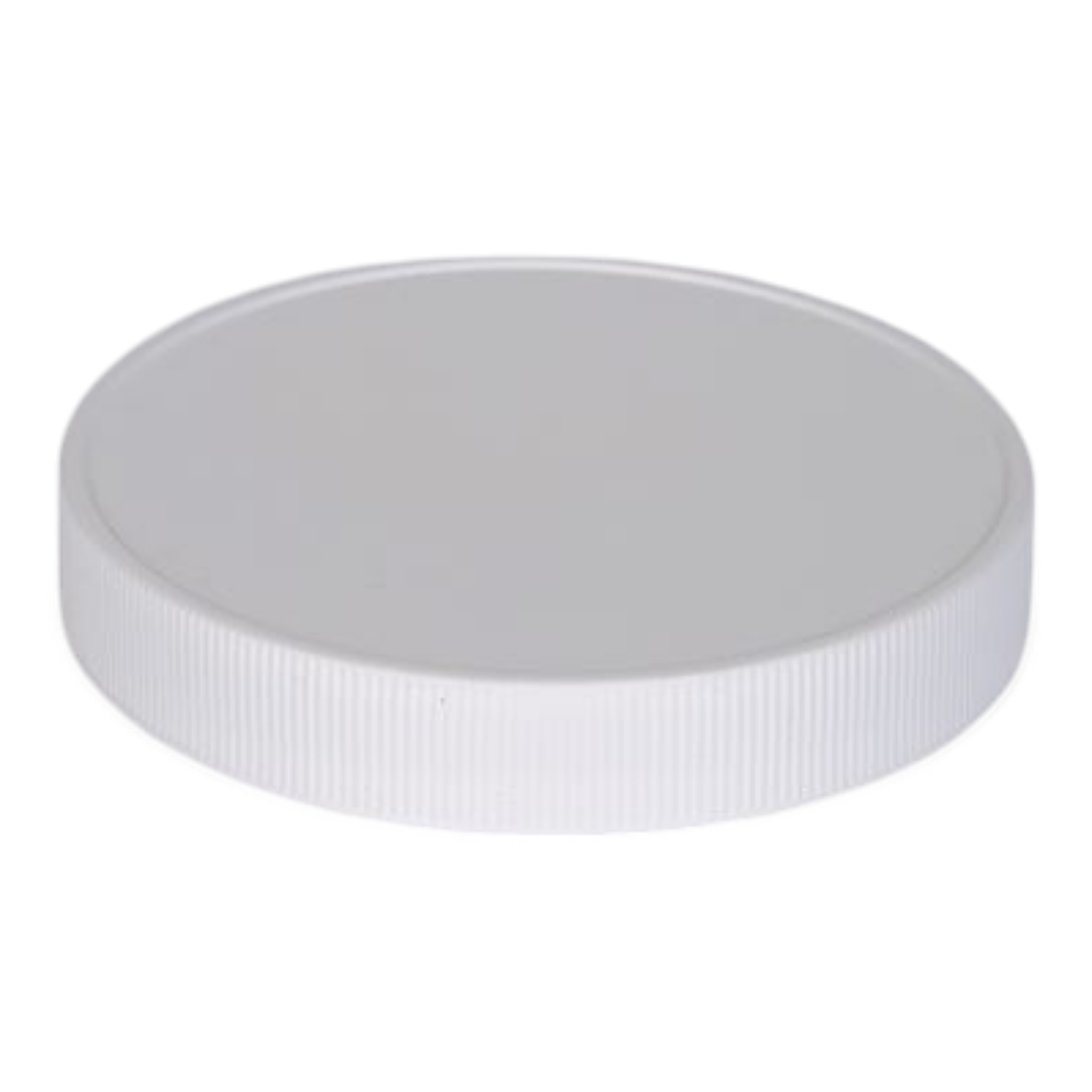 89-400 White Plastic Caps - Ribbed Matted Polypropylene w/ PE Foam Lin ...